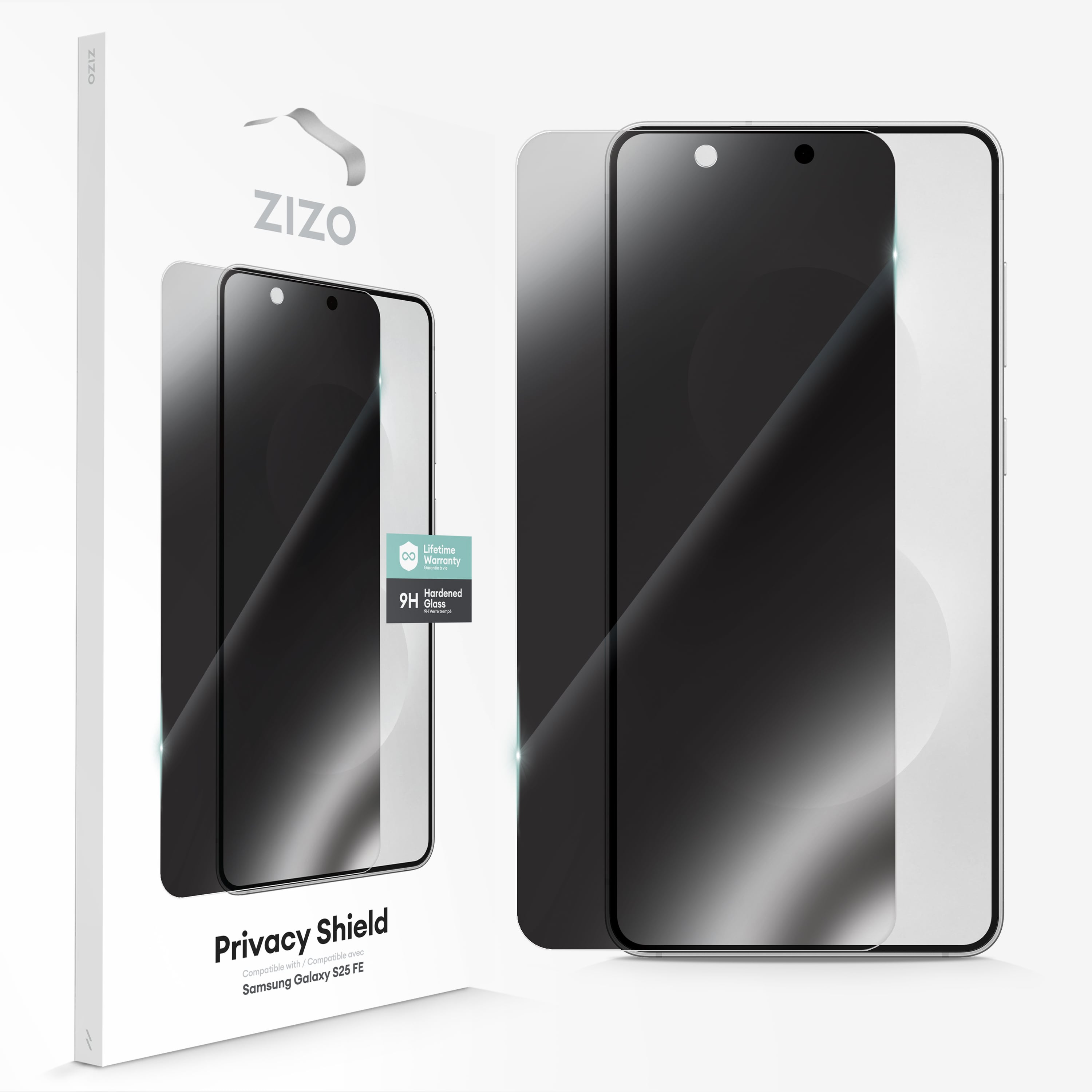 ZIZO PRIVACY Tempered Glass Screen Protector for Galaxy S25 FE - Priva ...
